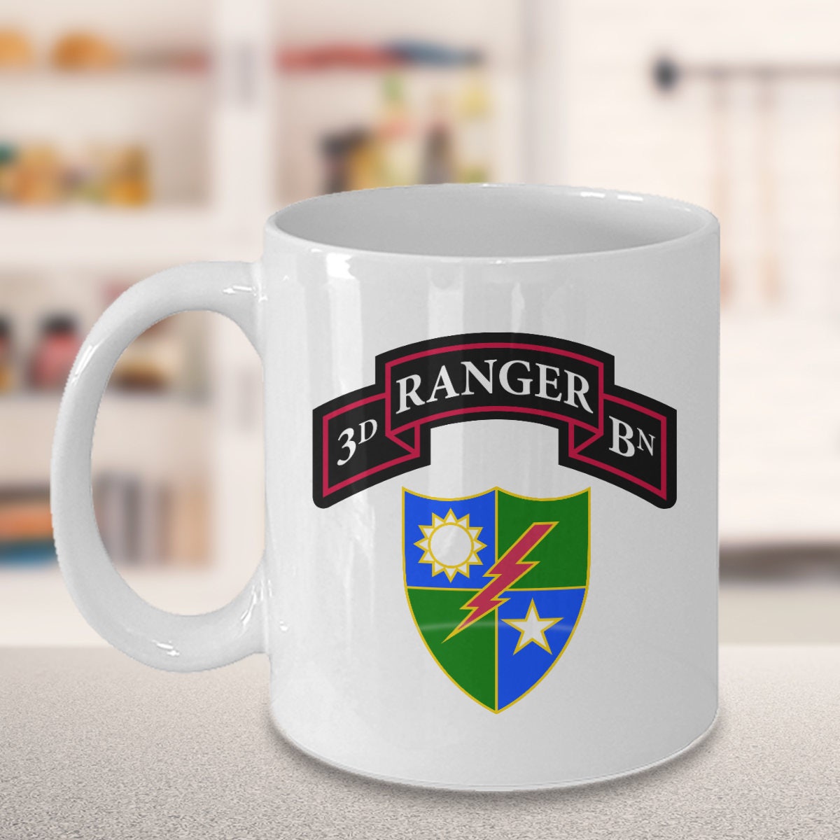 3rd Ranger Battalion Coffee Mug - Army Coffee Mug - 3rd BN Insignia - Etsy