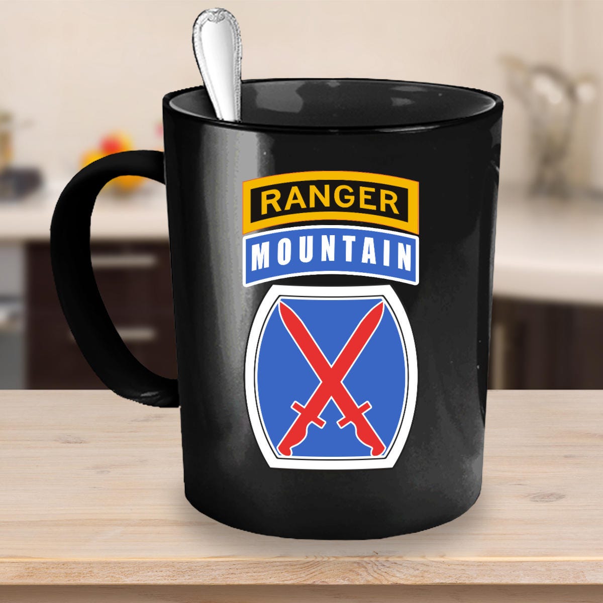 10th Mountain Division Ranger Tab Coffee Mug 10th MTN Ranger Tab - Etsy
