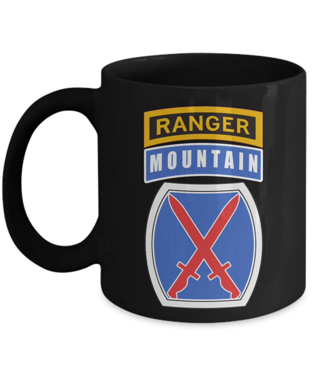10th Mountain Division Ranger Tab Coffee Mug - 10th MTN Ranger Tab - Etsy