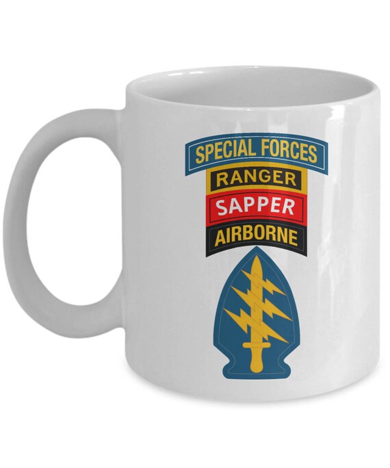Special Forces Coffee Mug SF Unit Patch Ranger Tab Sapper | Etsy