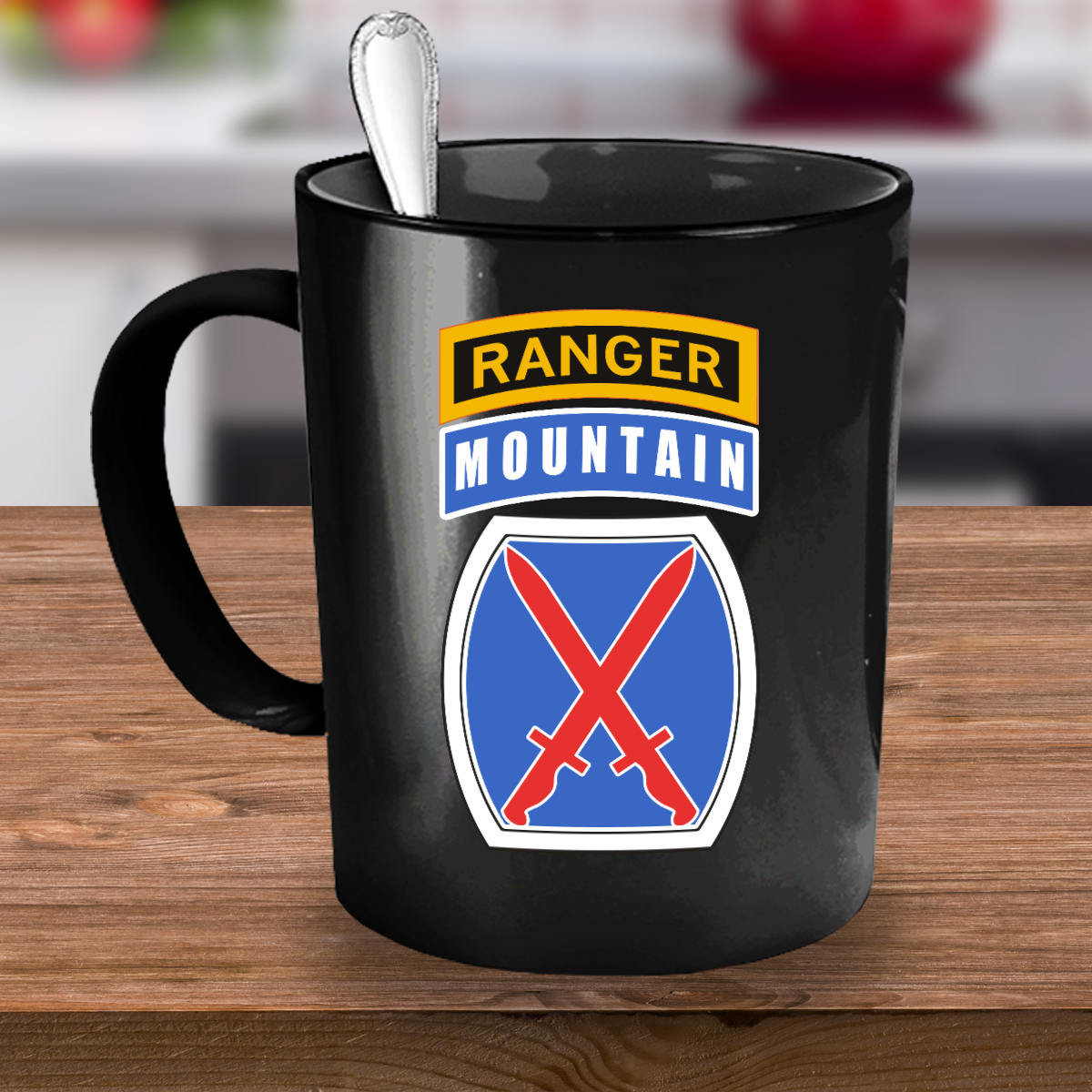 10th Mountain Division Ranger Tab Coffee Mug - 10th MTN Ranger Tab - Etsy