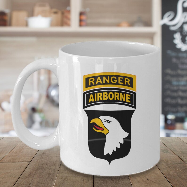 101st Airborne Ranger Tab Coffee Mug - Army Coffee Mug - Etsy