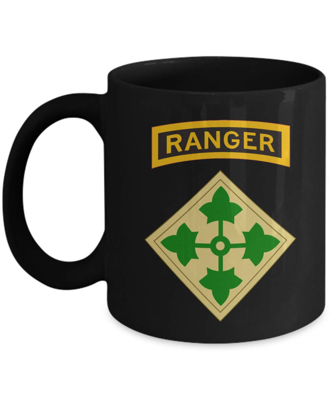 4th Infantry Division Ranger Tab Coffee Mug 4th ID Ranger - Etsy