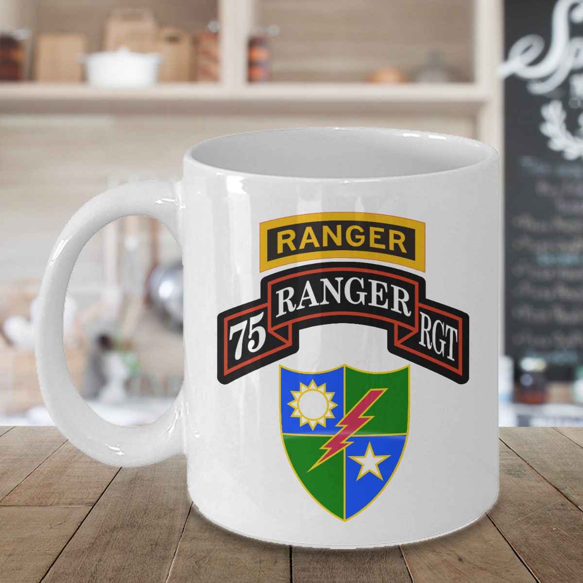 75th Regiment Ranger Coffee Mug 75th RGT Insignia Scroll Ranger Tab - Etsy