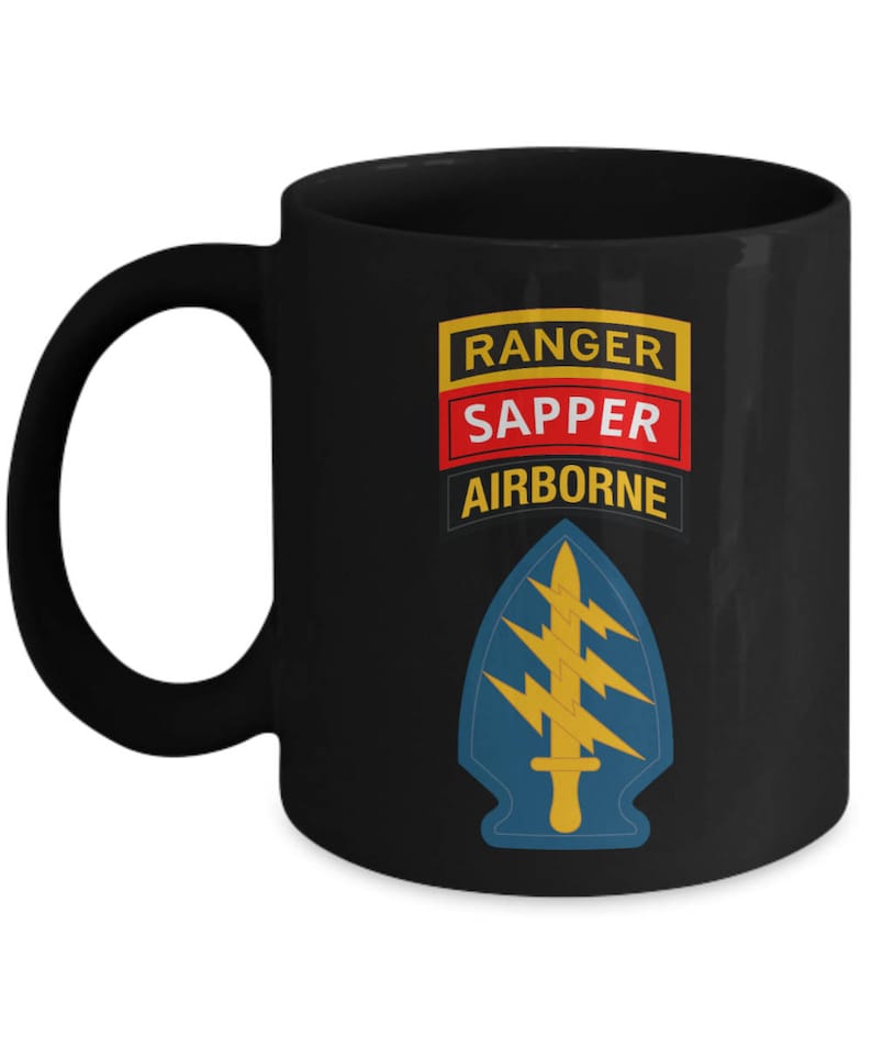 Special Forces Coffee Mug SF Unit Patch Ranger Tab Sapper - Etsy
