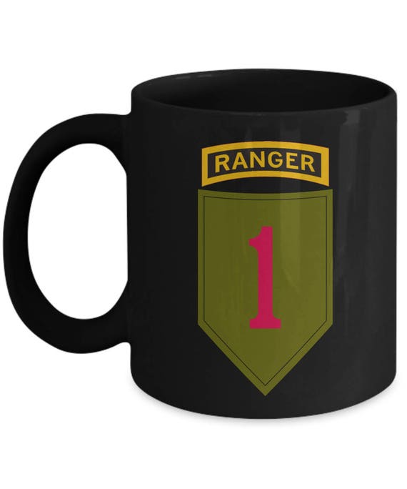 Mugs Kitchen & Dining 1st Infantry Division Ranger Tab Coffee Mug 1st ...