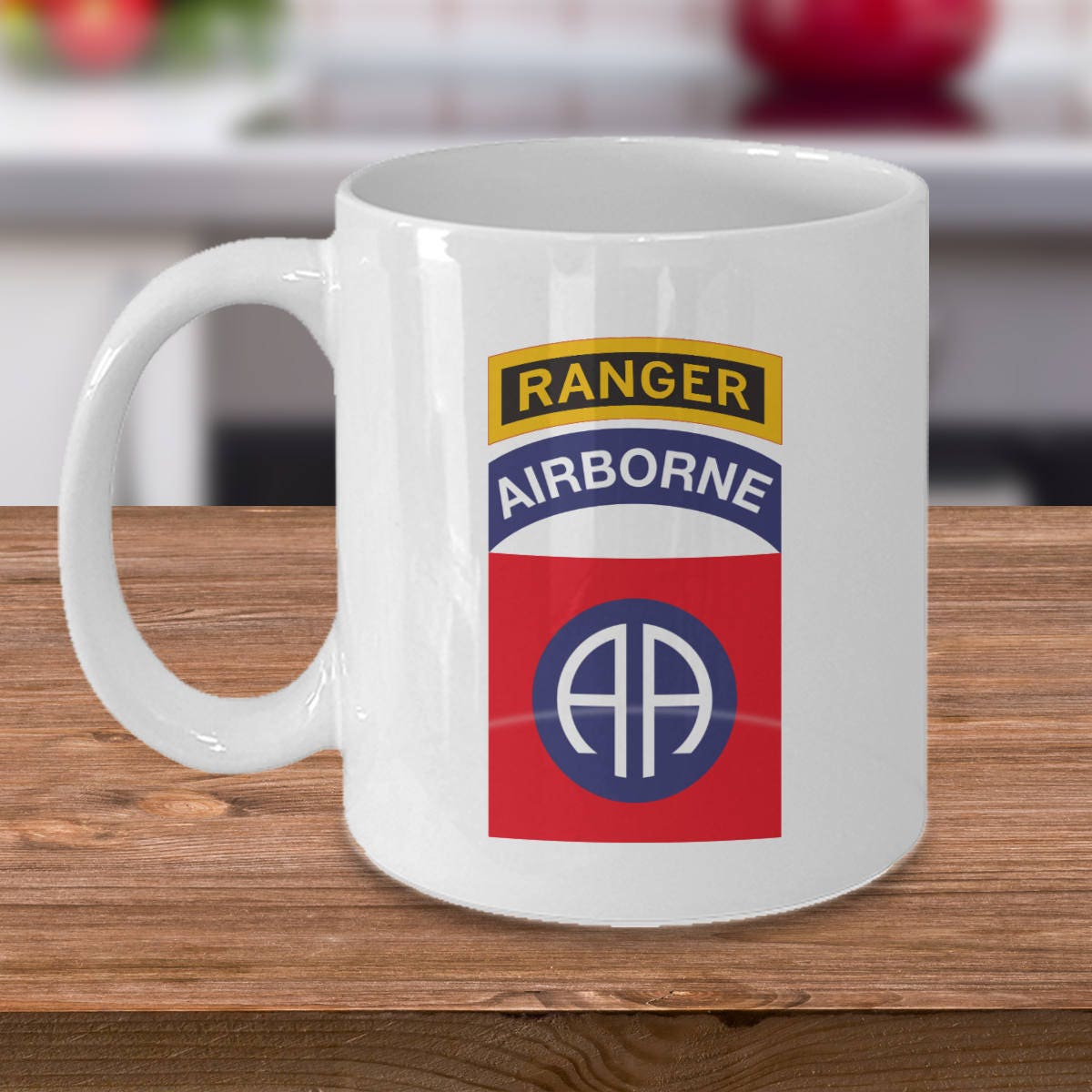 82nd Airborne Ranger Tab Coffee Mug - Black or White - Etsy