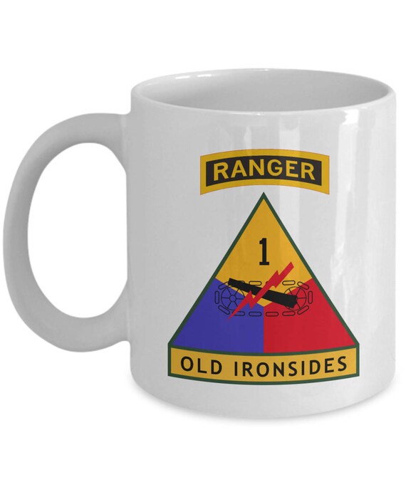 Mugs Kitchen & Dining 1st Infantry Division Ranger Tab Coffee Mug 1st ...