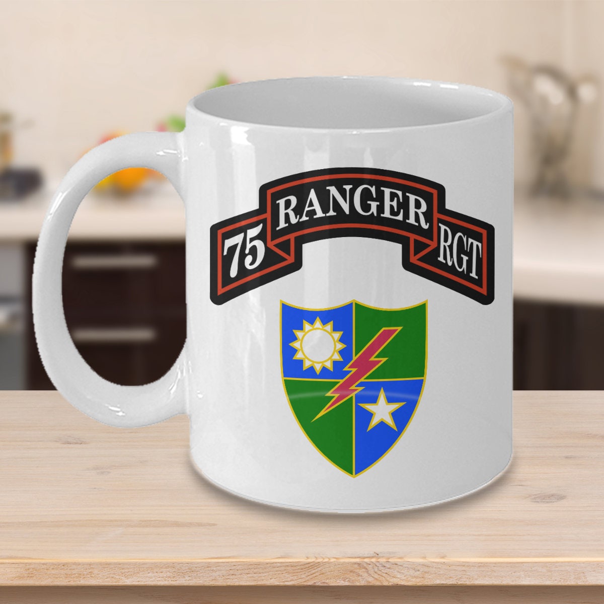 75th Ranger Regiment Coffee Mug - 75th RGT Insignia - Army Coffee Mug ...