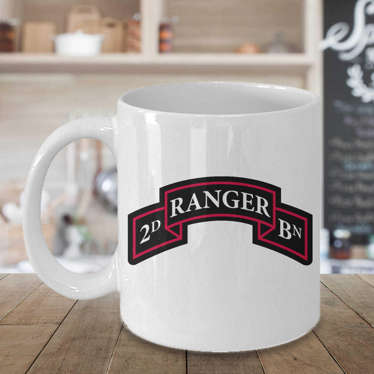 2nd Ranger Battalion Coffee Mug - 2nd BN Scroll - Army Ranger Coffee ...