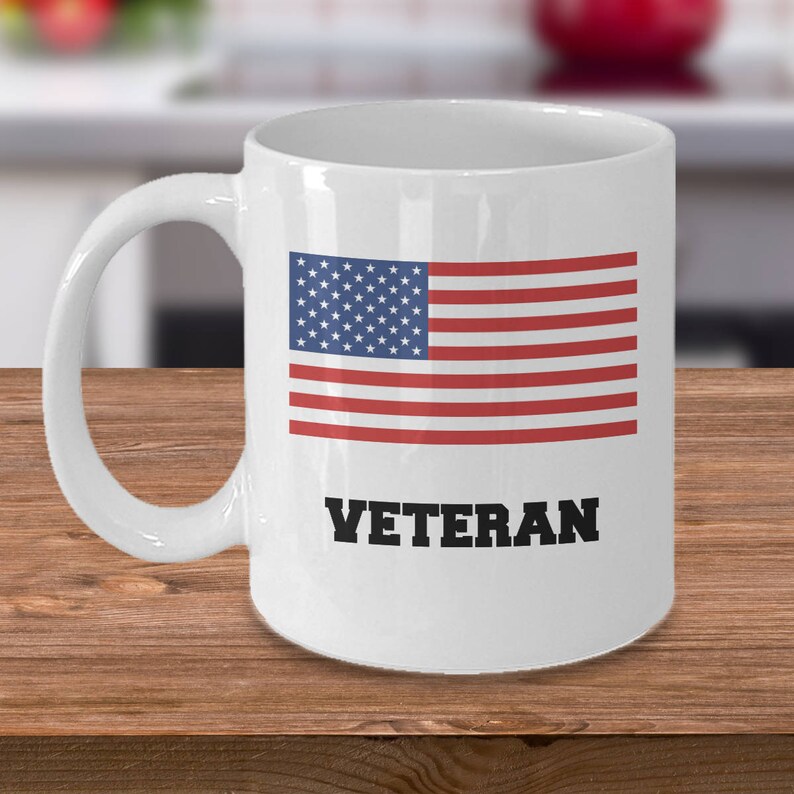 American Flag Veteran Coffee Mug Veteran Coffee Mug - Etsy