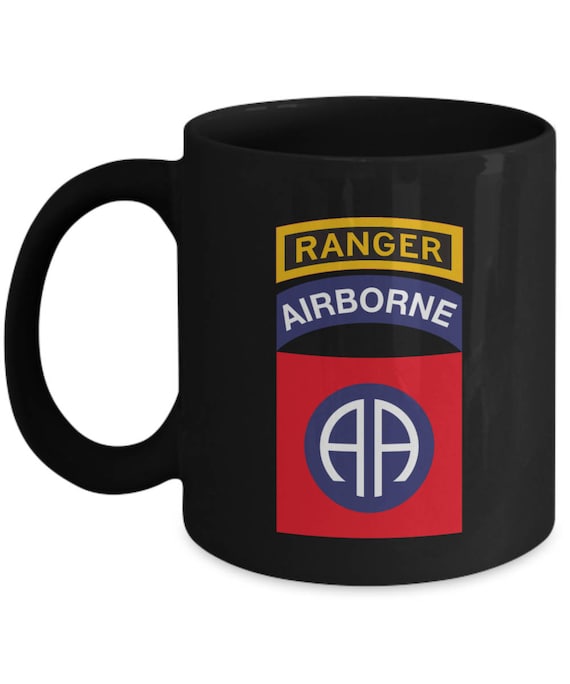 82nd Airborne Ranger Tab Coffee Mug Black or White - Etsy