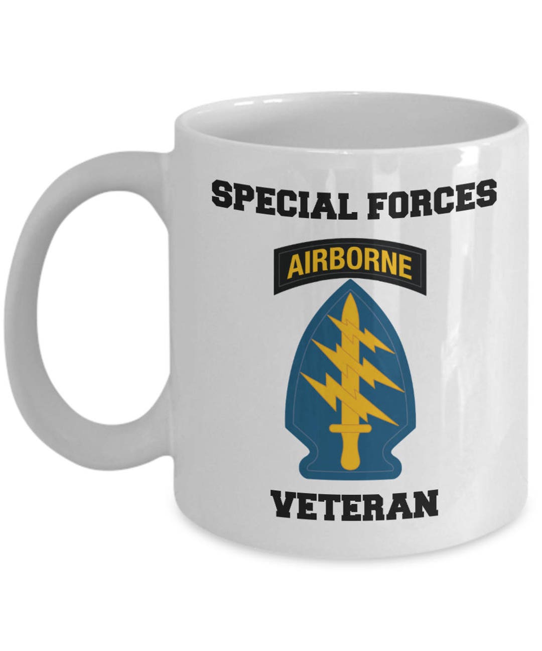 Special Forces Veteran Coffee Mug - Unit Patch- Veteran - Army Coffee ...