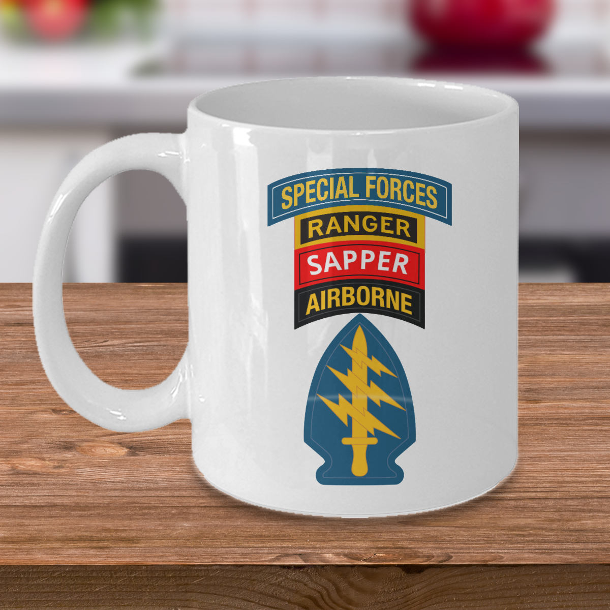 Special Forces Coffee Mug SF Unit Patch Ranger Tab Sapper Tab SF Tab - Etsy