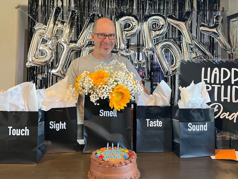 Five Senses Decal Labels for Your Gift Bags And/or Boxes, Personalized ...