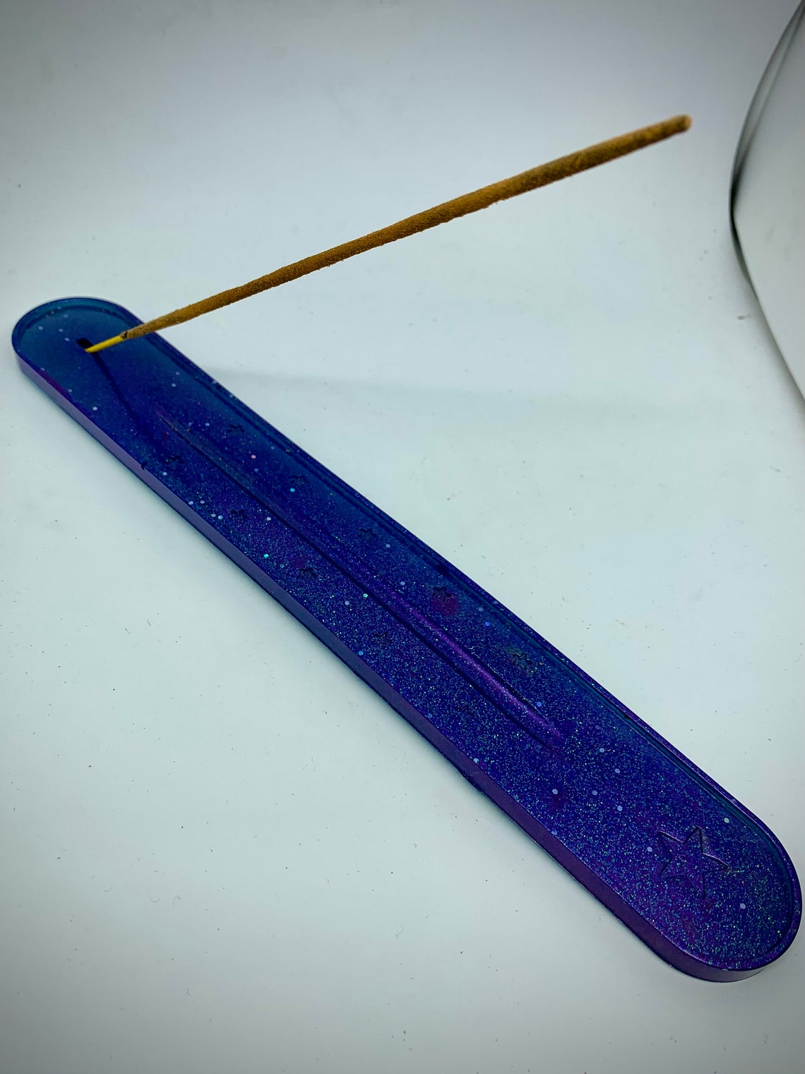 Celestial Stars Moon Phase Incense Holder Resin Round Edge - Etsy UK
