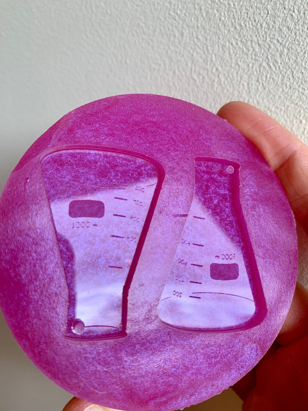 Erlenmeyer Science Flask Silicone Mould - Jewellery Earring Making ...