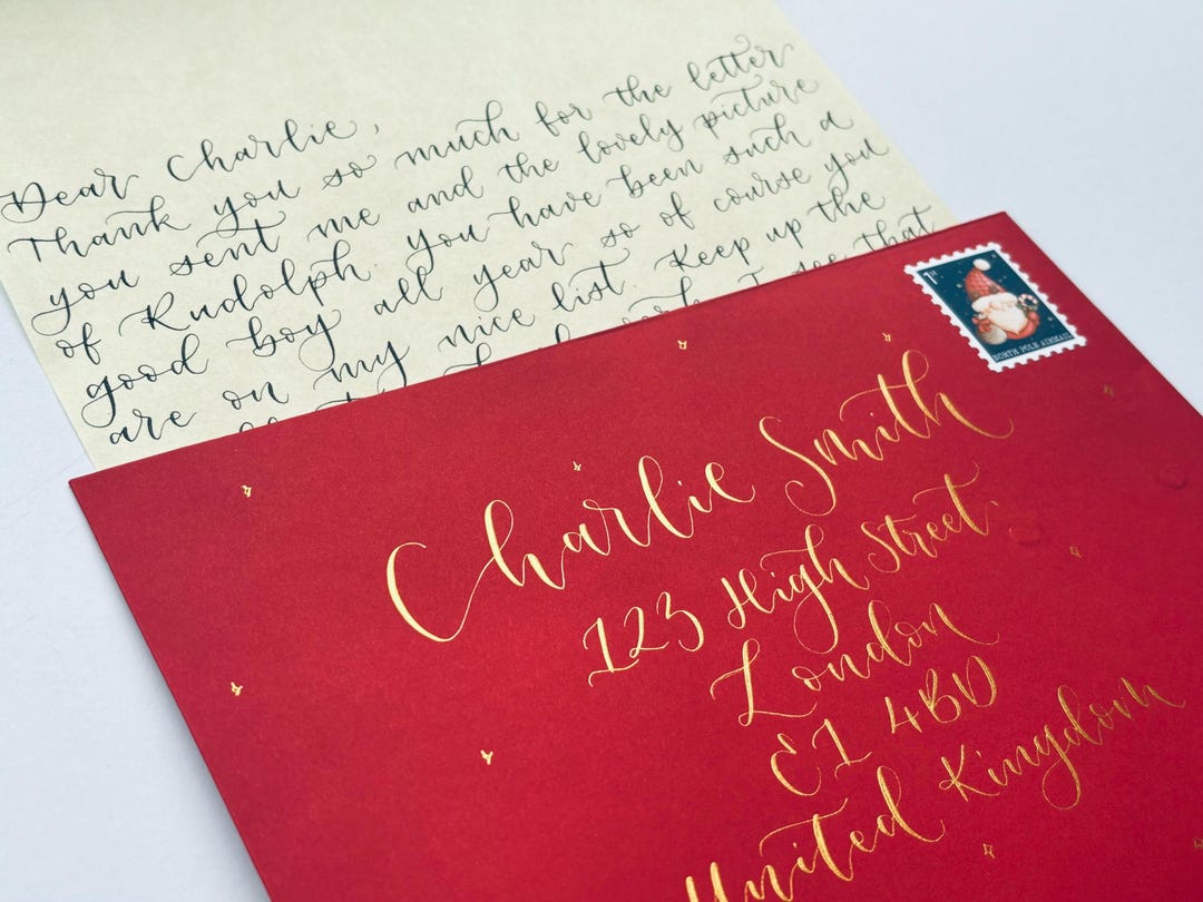 Handwritten Calligraphy Letter From Santa or Elf on the Shelf - Etsy