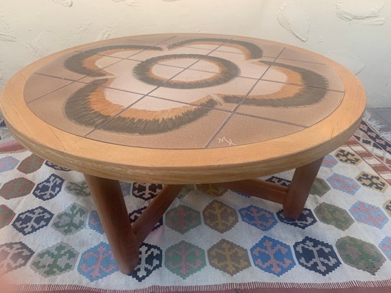 MK Danish Tile Top Coffee Table | Etsy
