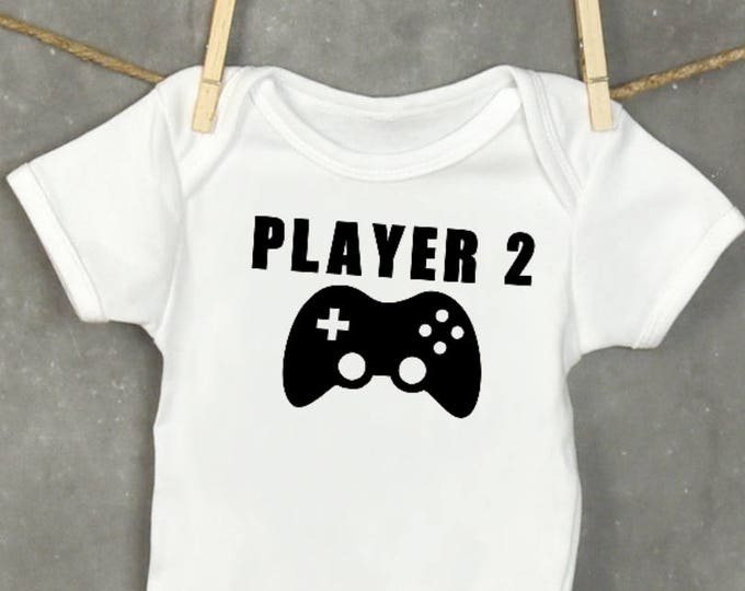 Player 2, Video Game, Gaming, Baby Gamer, Gaming Parents, Baby Boy ...