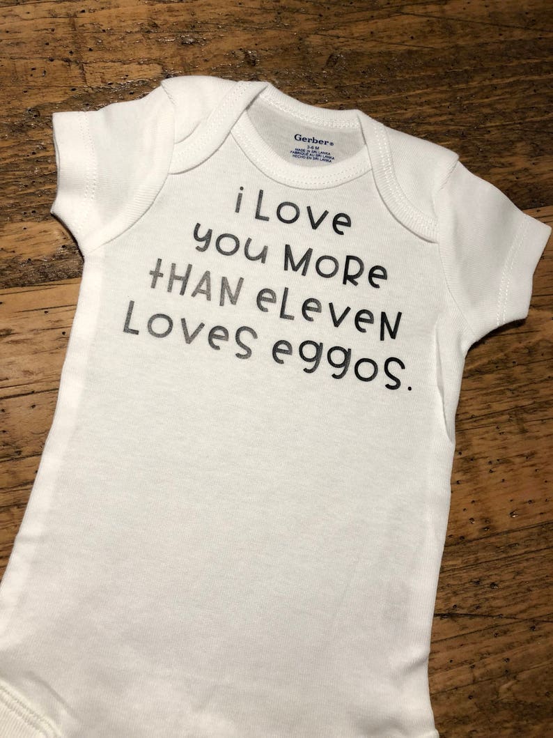 Stranger Things Inspired Eleven Eggos Baby Onesie Body | Etsy