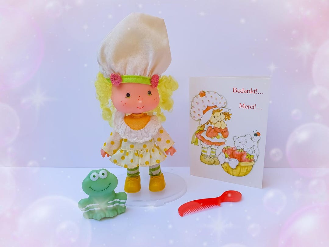 Vintage Strawberry Shortcake 80's, Lemon Meringue and Pet Frappe Frog ...