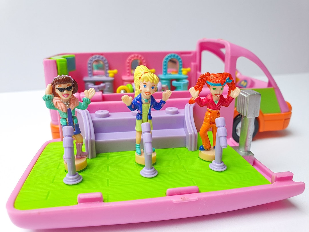 Polly Pocket Vintage Polly and the Pops Tour Bus 100% Complete 1998 ...