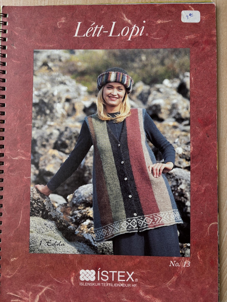 Vintage Lett-lopi Istex Unisex Icelandic Sweater Pattern Rós Lopi Issue ...