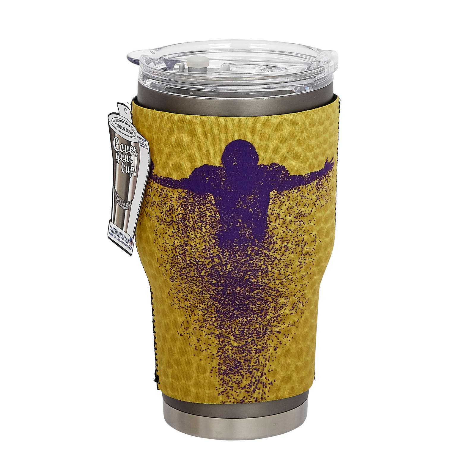 LSU Purple/Yellow 2-Sided Yeti Sleeve 30oz Tumbler Game Day | Etsy