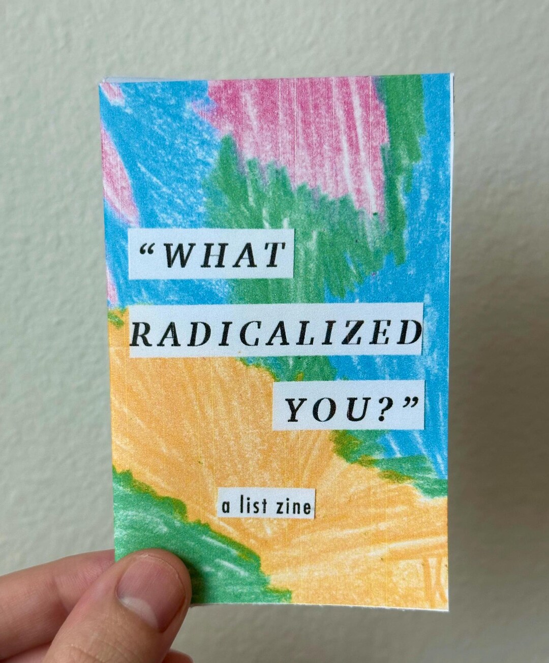 What Radicalized You? a Mini Zine - Etsy