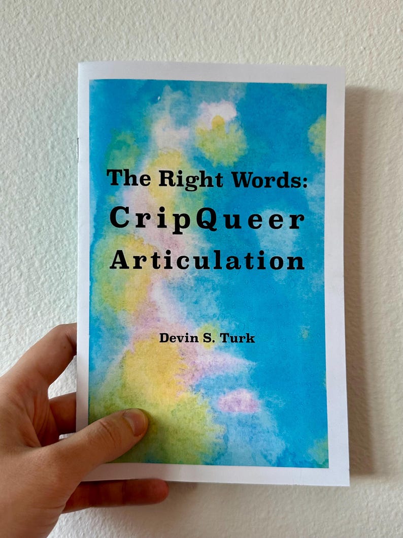 Cripqueer Articulation: a Zine About the Right Words - Etsy