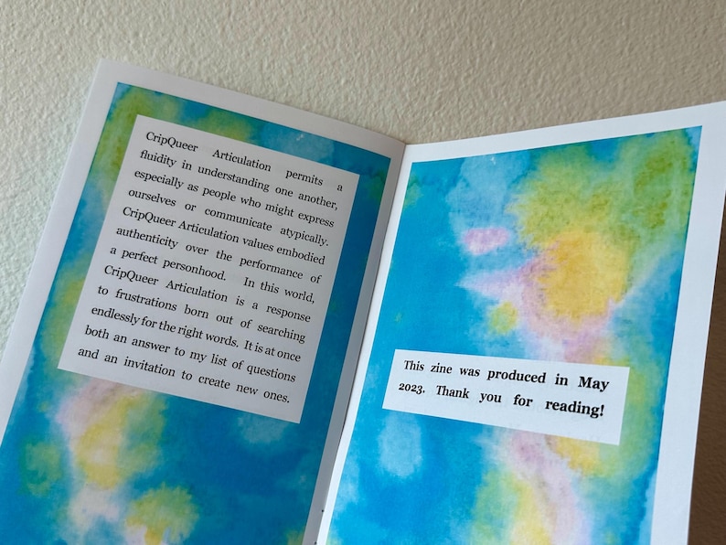 Cripqueer Articulation: a Zine About the Right Words - Etsy