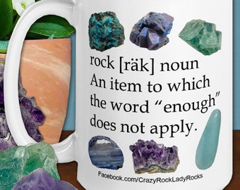Funny Rockhound Meme Mug Gift for Rock Collectors and Mineral | Etsy