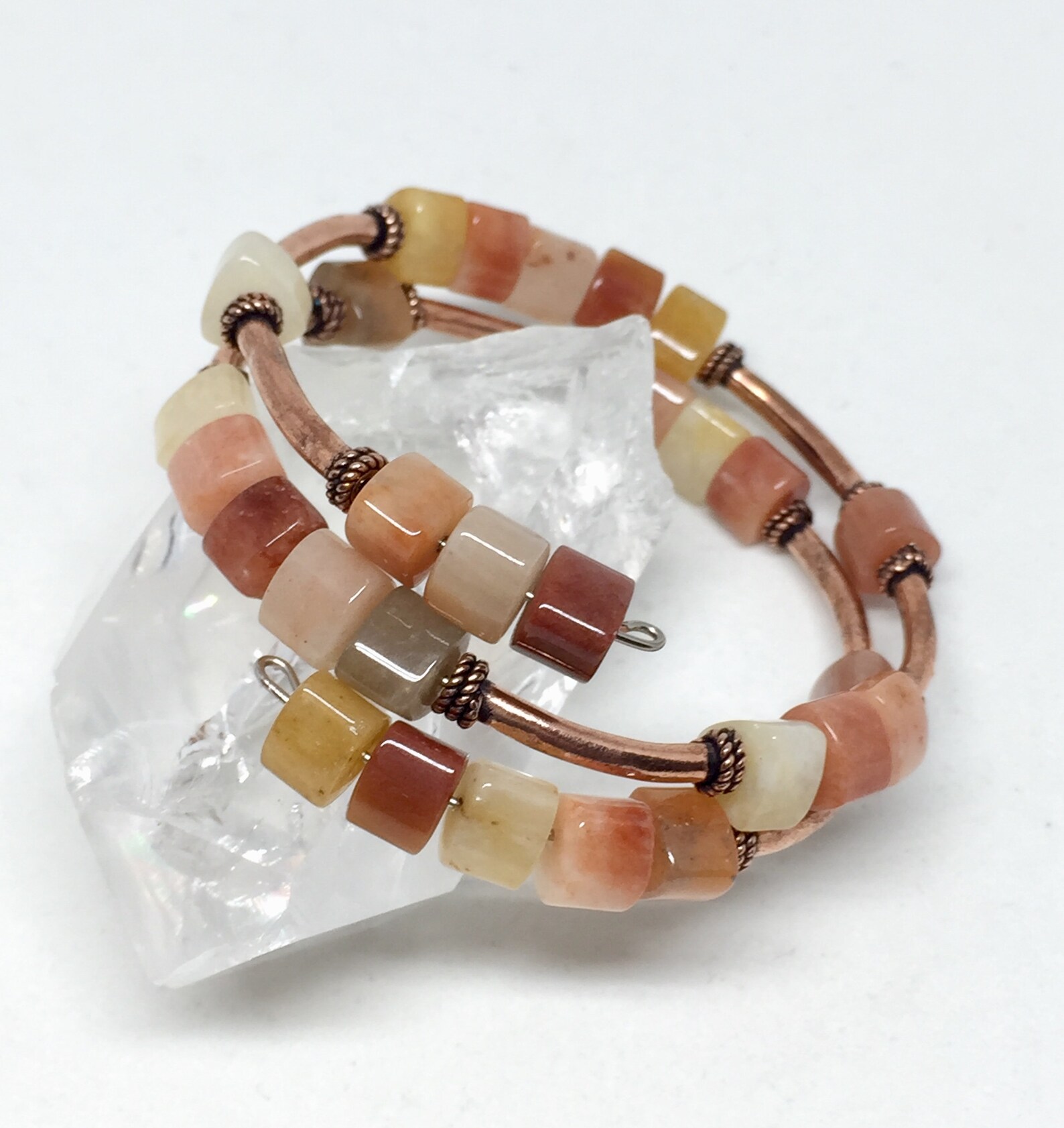 Red Agate Copper Chunky Bracelet Orange Stone Jewelry Rojo | Etsy