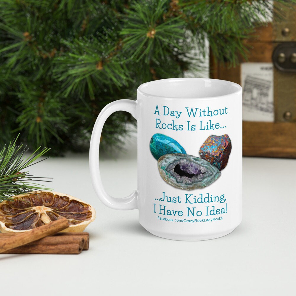 Humorous Rock Collector Mug Gift for Rockhounds and Crystal - Etsy