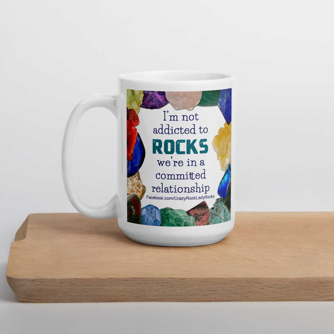 Funny rock collector meme mug Im not addicted to rocks were | Etsy