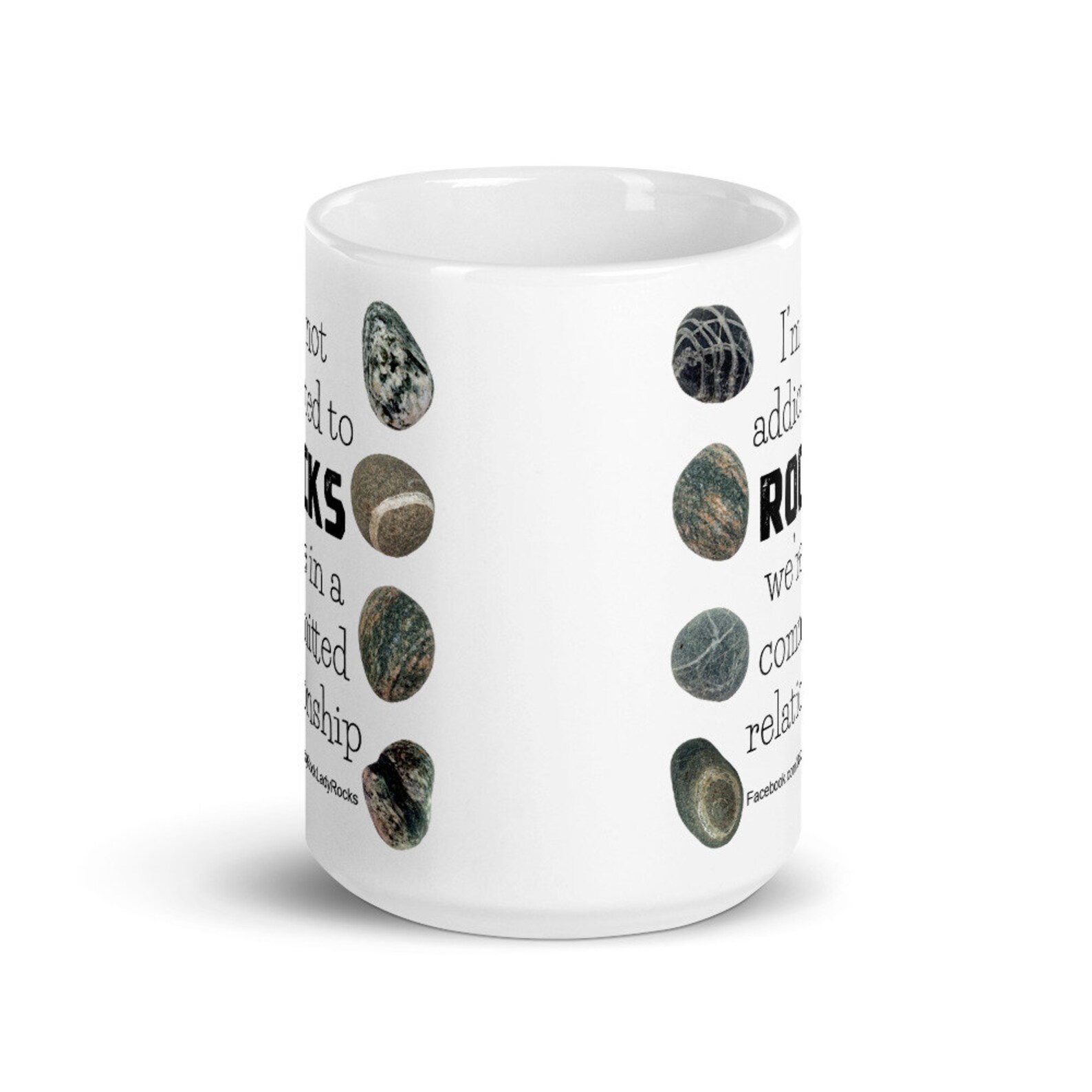 Funny rock collector meme mug Im not addicted to rocks were | Etsy