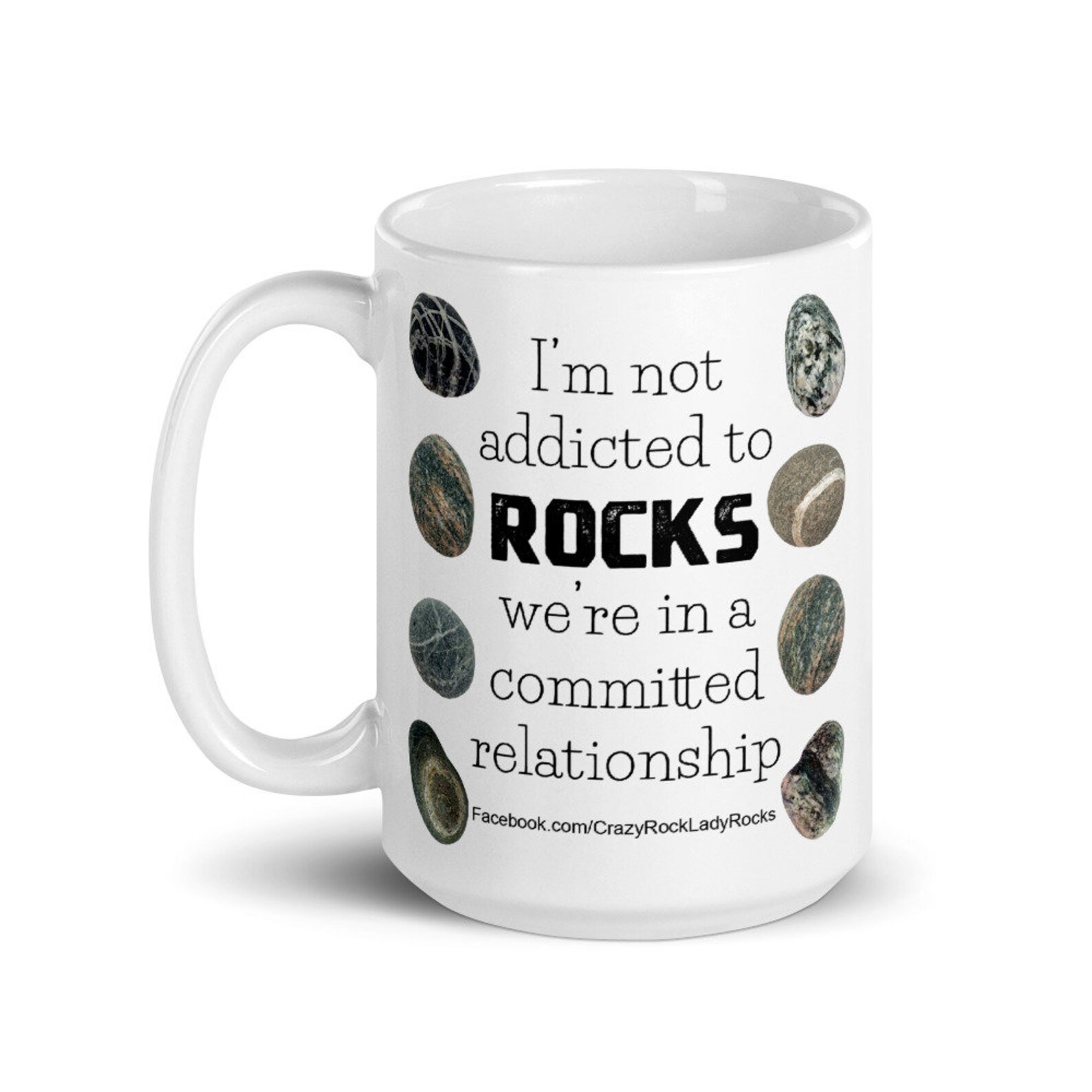 Funny rock collector meme mug Im not addicted to rocks were | Etsy