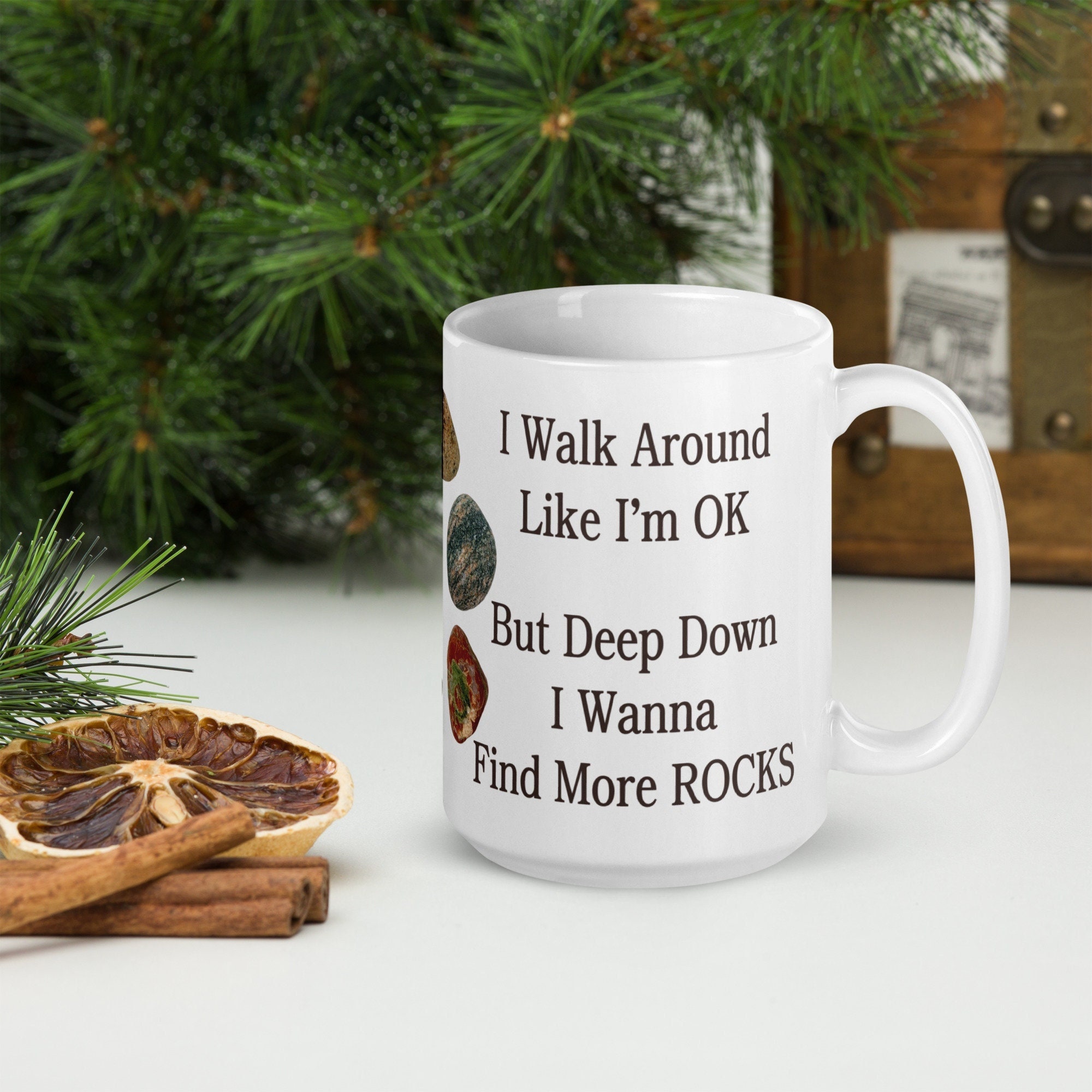 Funny Rockhound Meme Mug, Gift for Rock Collectors and Mineral Lovers ...