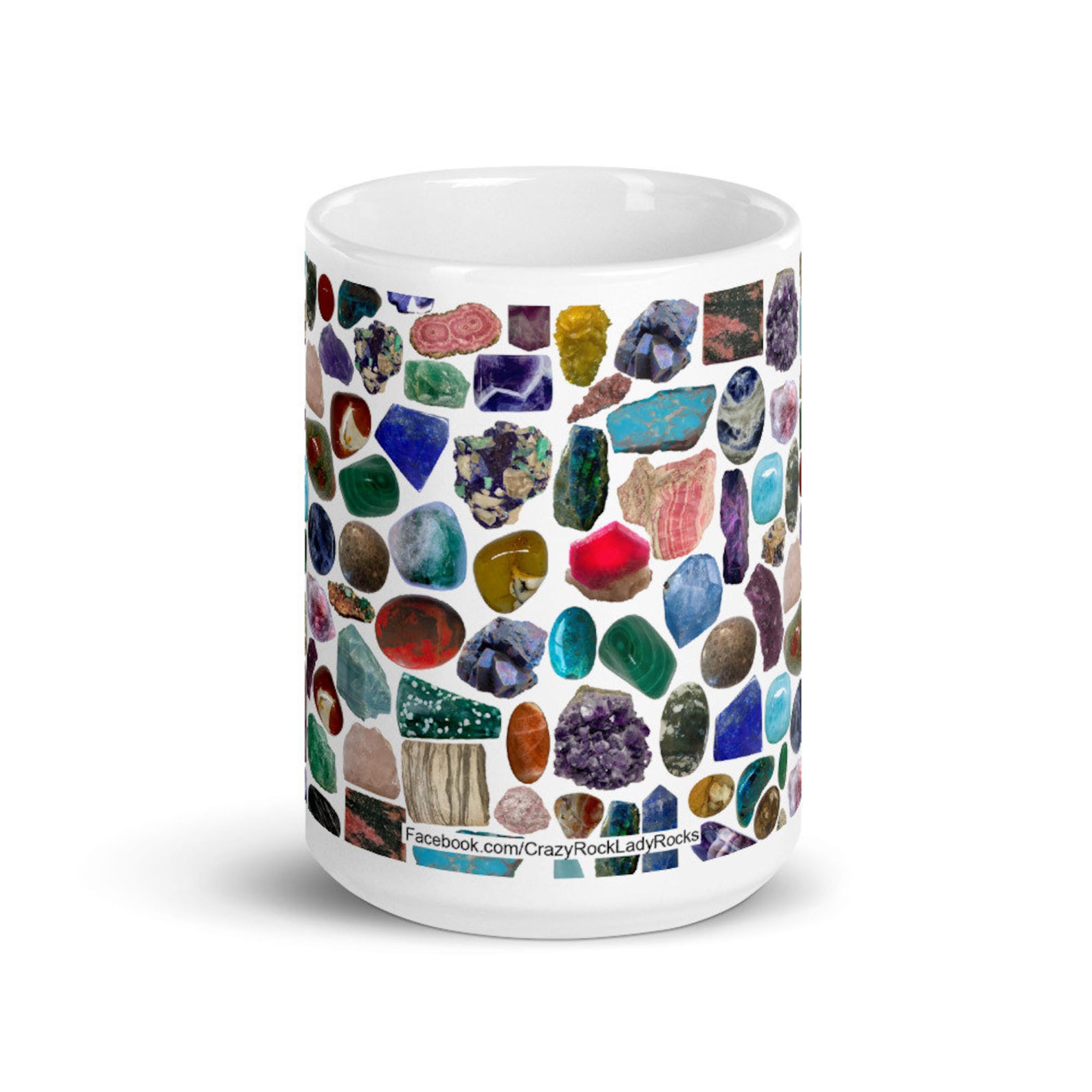 Beautiful rocks & crystals mug gift for rock collectors | Etsy