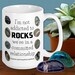 Funny Rock Collector Meme Mug Im Not Addicted to Rocks Were - Etsy