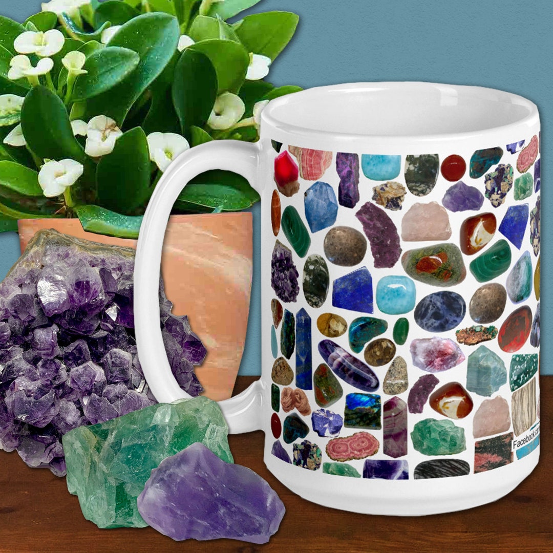 Beautiful Rocks & Crystals Mug Gift for Rock Collectors - Etsy