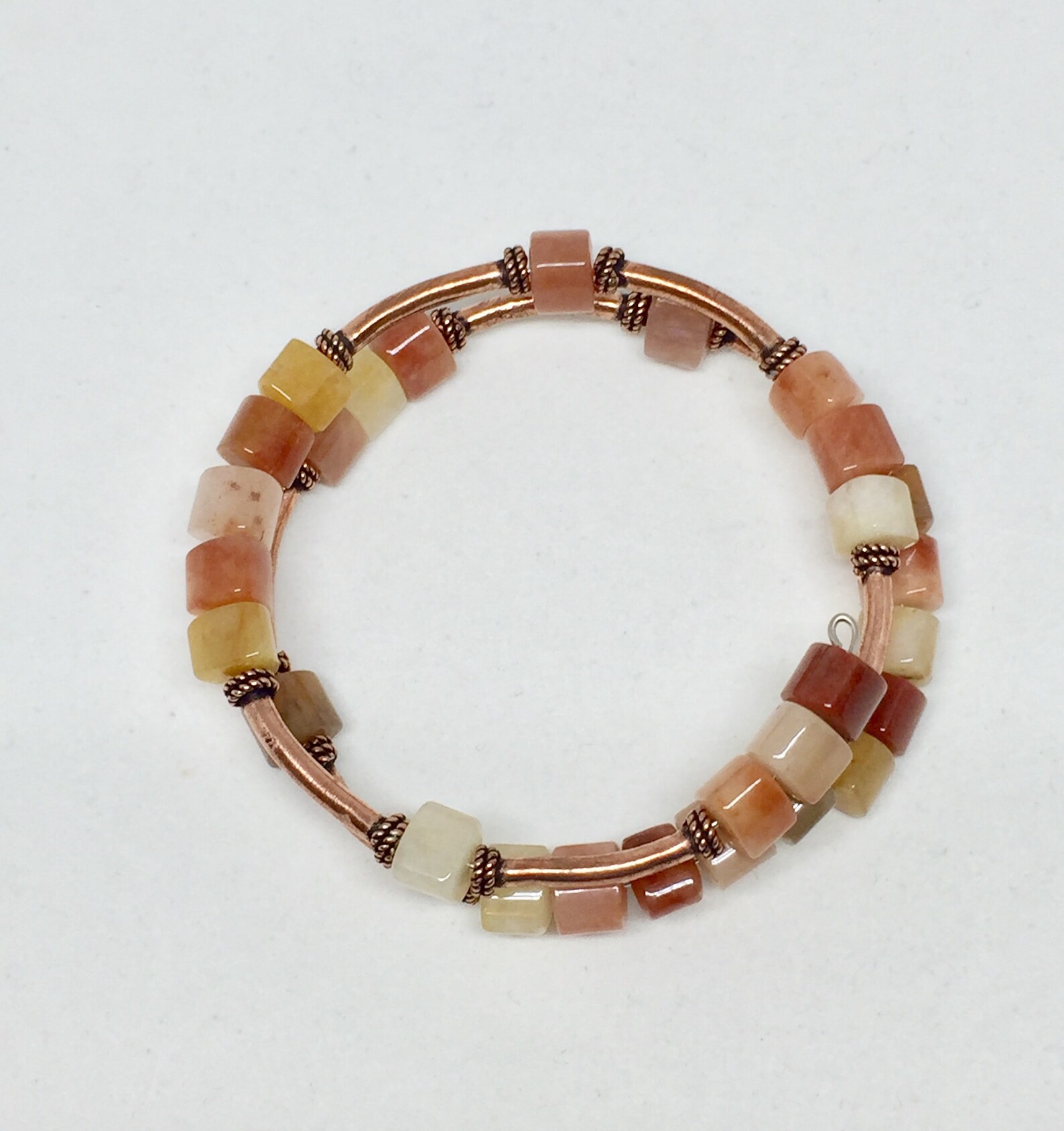 Red Agate Copper Chunky Bracelet Orange Stone Jewelry Rojo | Etsy