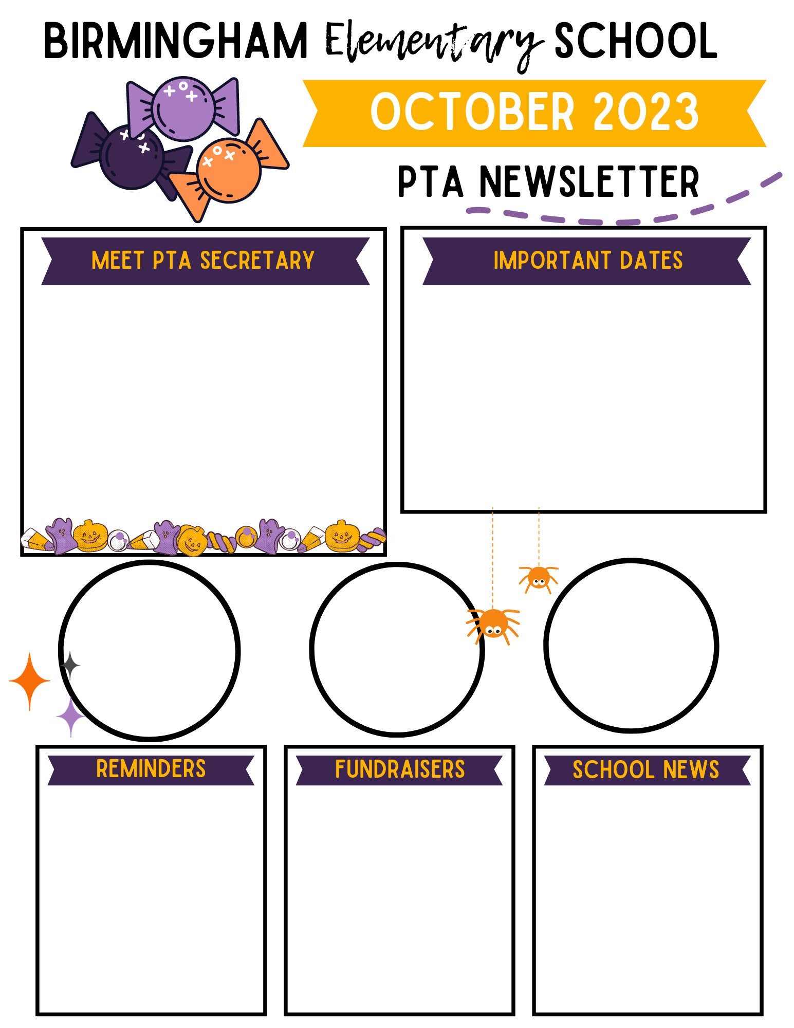 Pta Pto Yearly Newsletter Templates - Etsy
