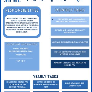 PTA/PTO Custom Yearly Planner Canva Template - Etsy