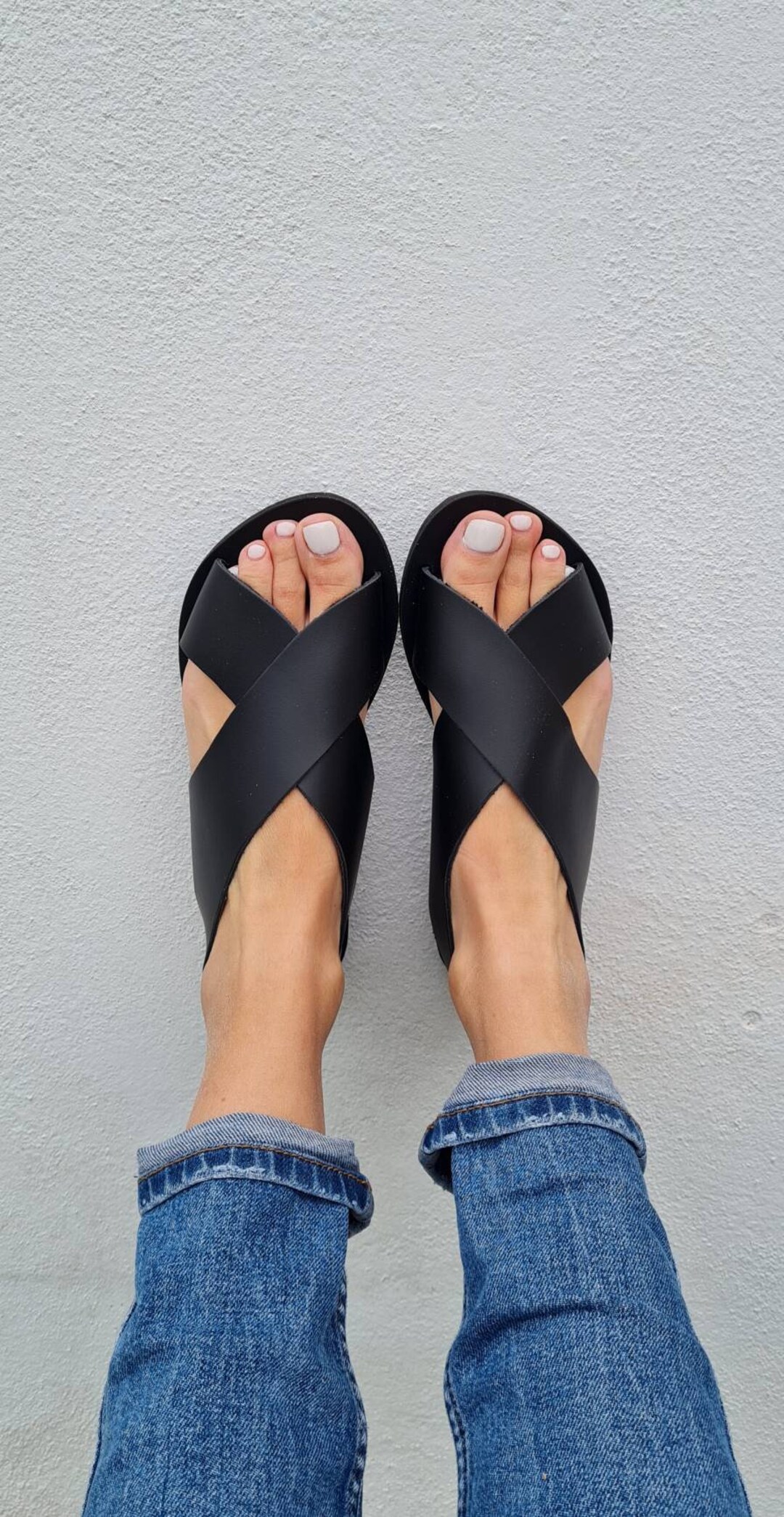 Cross Over Sandals for Women,black Gladiator Sandals, Black Sandals ...