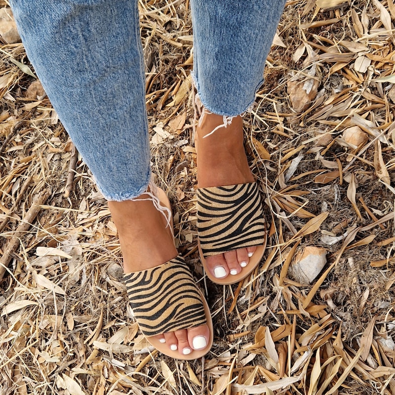 Zebra Print Shoes - Etsy