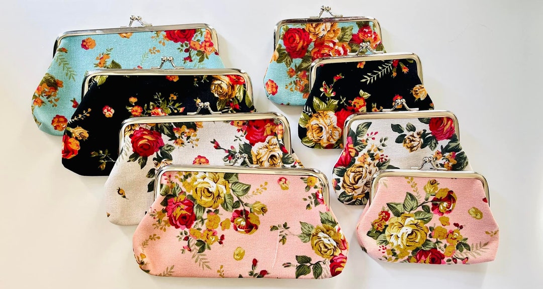 Old-fashioned Floral Clasp Wallets - Etsy