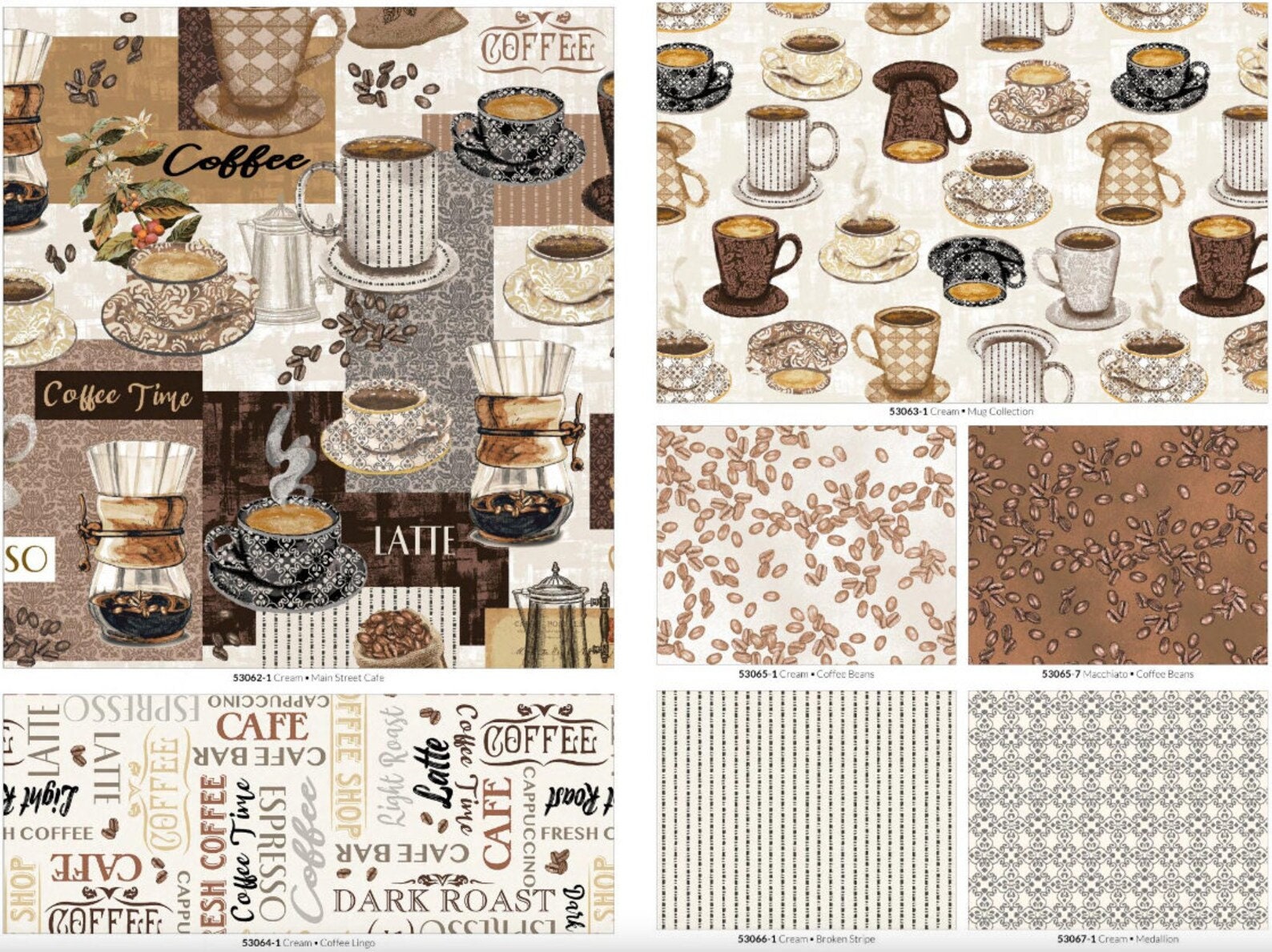 COFFEE CONNOISSEUR 10 Squares/layer Cake by Jean Plout for Windham Fabrics - Etsy