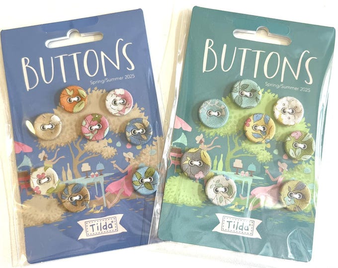 Tilda "windy Days" Buttons 2021 - RARE - OOP! - Etsy